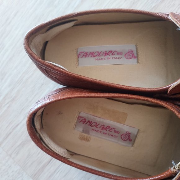 Famolare | Shoes | Vintage Famolare Made In Italy Leather Loafer Wave ...